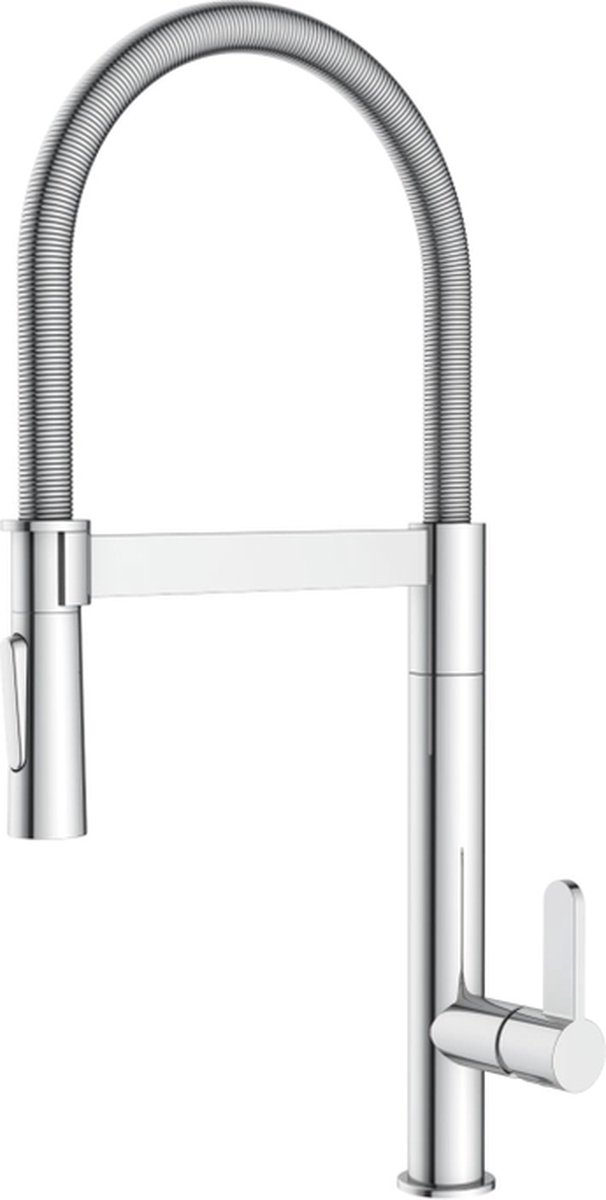AquaVive Keukenmengkraan Volturno Met Uittrekbare Handdouche Chroom | bol.com