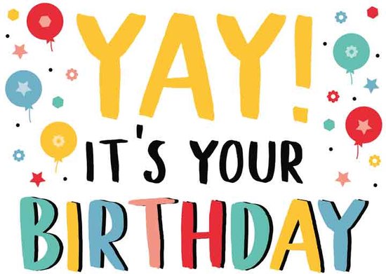 Wenskaart Yay it's your Birthday | bol