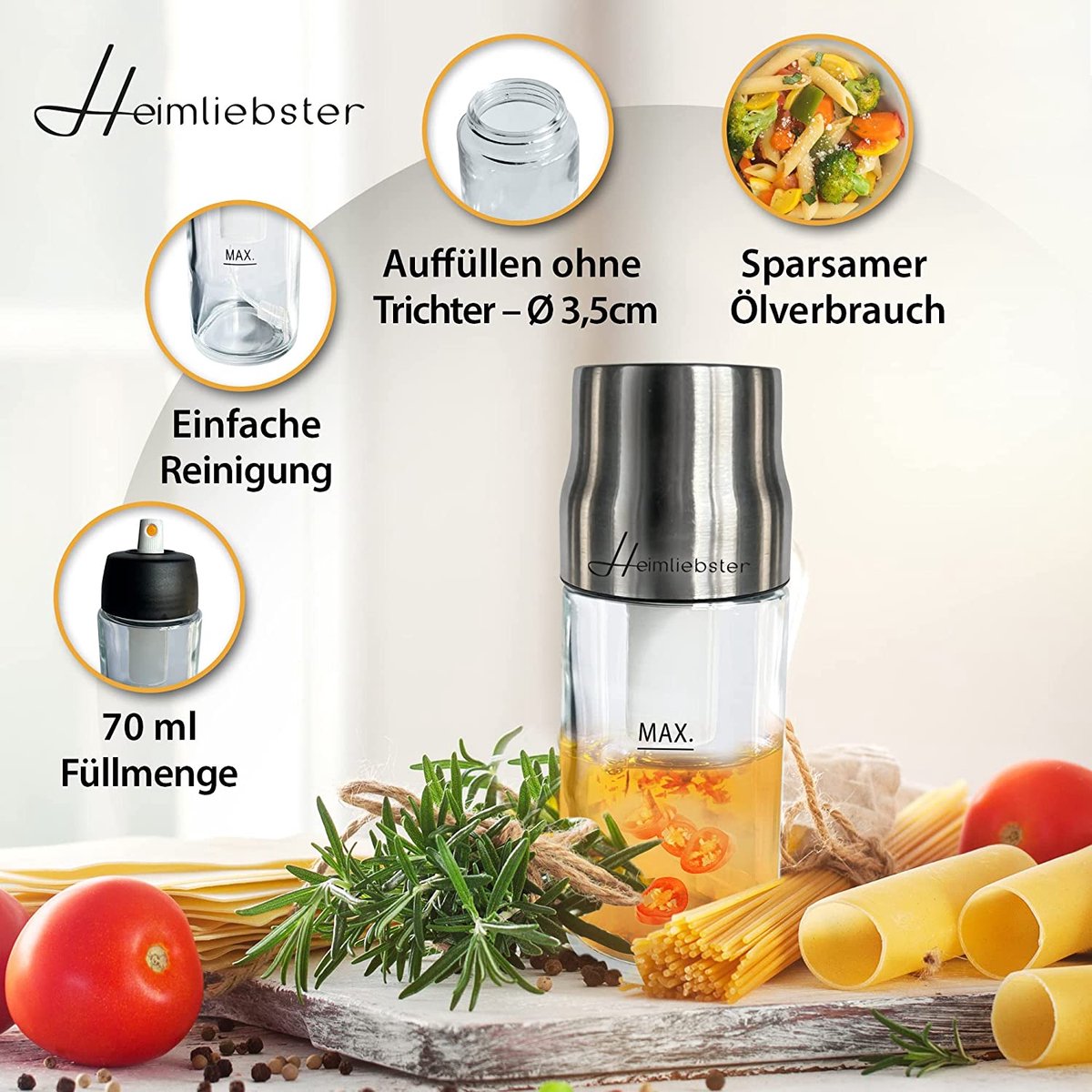 HEIMLIEBSTER® Pomp oliespuit – zeer fijne en sterke verstuiving voor ...