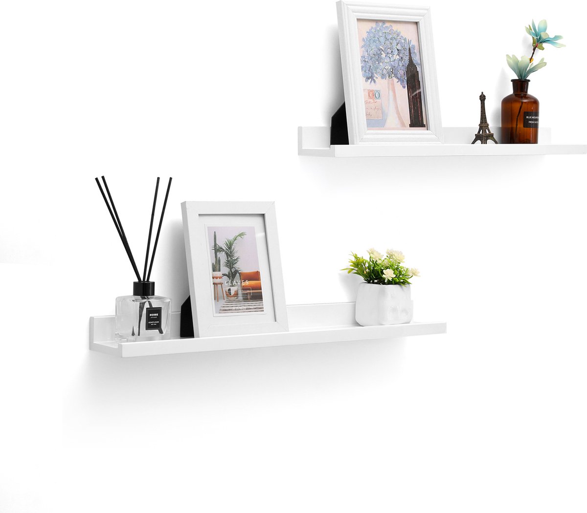 Wandplank zwevend - Industrieel - Wandrek - Muurplank - Boekenplank ...