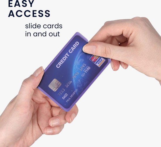 kwmobile beschermhoesje voor pasjes - Bankpas, OV-chipkaart - 10 stuks ...