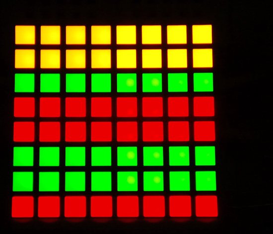 Small 1.2 inch 8x8 Bi-Color (Red/Green) Square LED Matrix Adafruit 458 ...