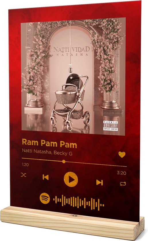 Songr Spotify Muziek Bordje - Ram Pam Pam - Natti Natasha, Becky G ...
