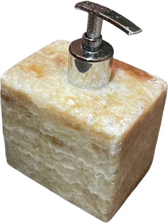 Zeepdispenser - Zeeppompje van wit natuursteen - Zeephouder - 1 stuk ...