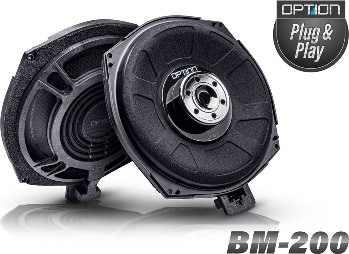 OPTION BM-200 - BMW underseat subwoofer 20 cm 2x120 watt RMS | bol