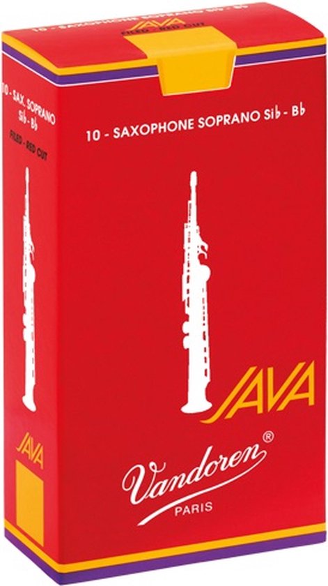 Vandoren JAVA “Filed - Red Cut” #3 sopraansax rieten - 10 stuks | bol
