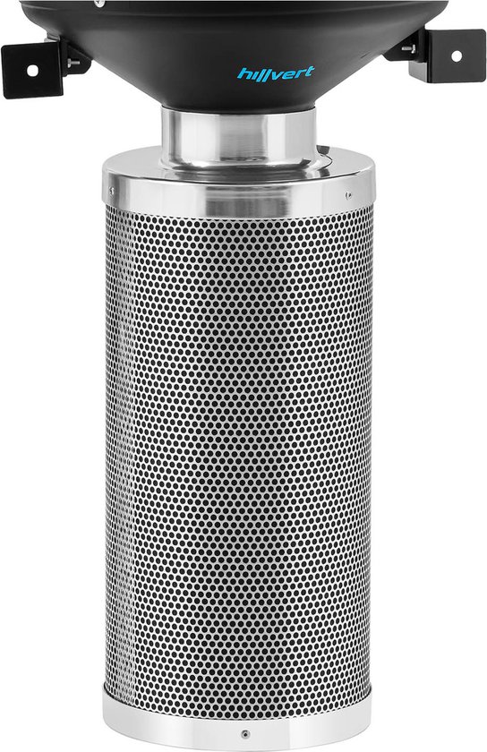 hillvert Luchtafvoerset - 40 cm actief koolfilter / pijpventilator ...