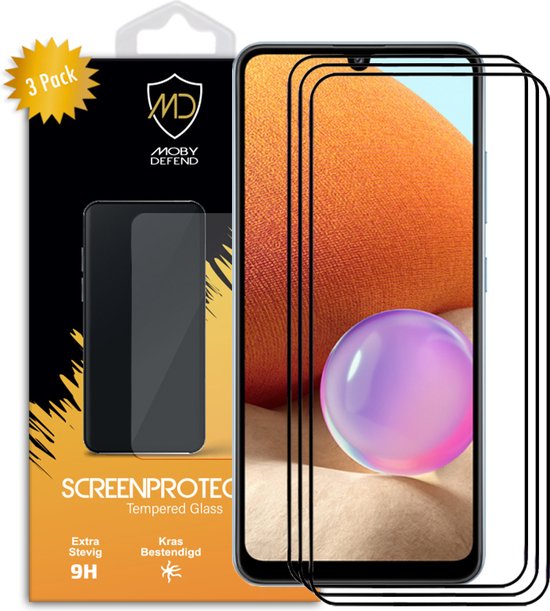 3-Pack Samsung Galaxy A52 / A52s Screenprotectors - MobyDefend gehard glas... | bol.com