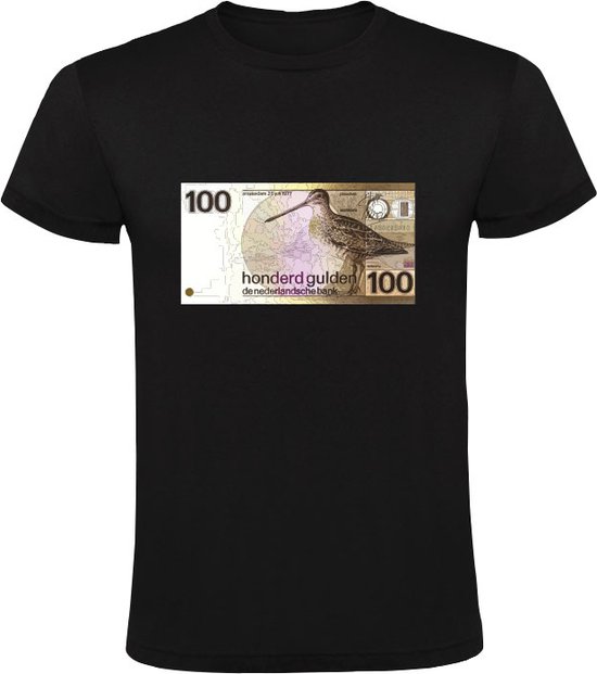 Briefje van 100 Gulden Heren T-shirt | geld | biljet | briefgeld ...