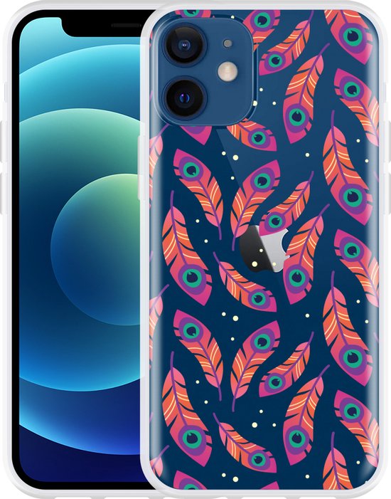 Apple iPhone 12 Mini Hoesje Feather Art - Designed by Cazy | bol.com