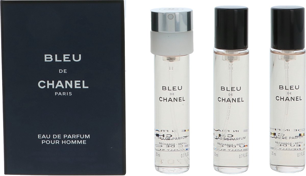 Chanel Bleu de Chanel Geschenkset - 3x Eau de Parfum Refill | bol.com