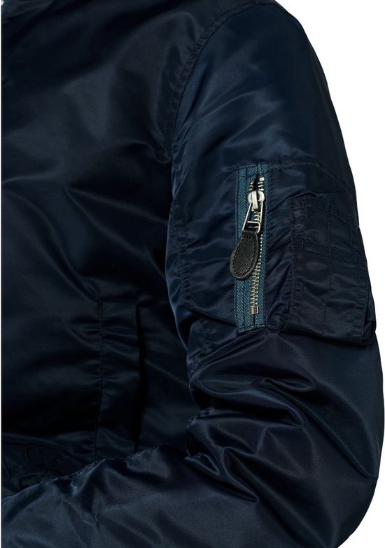 SUPERDRY Ma1 Bomber Jas Vrouwen Nordic Chrome Navy - Maat S | bol.com