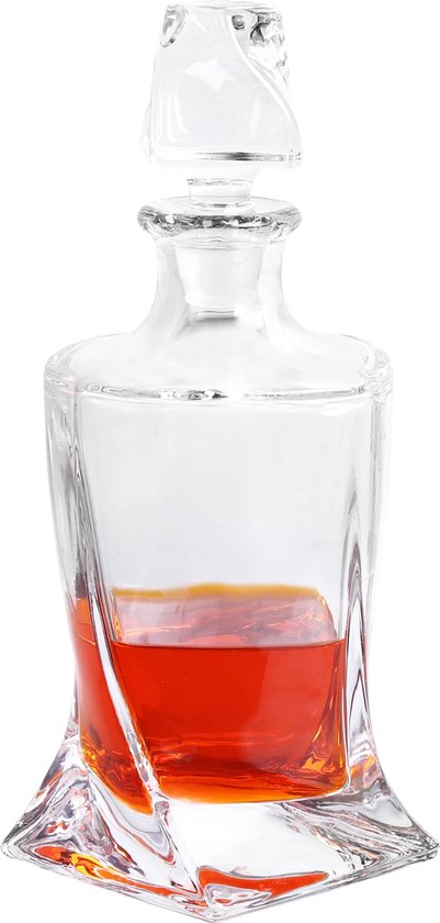 Intirilife whiskey karaf - 750 ml inhoud - karaf voor rum, wodka ...