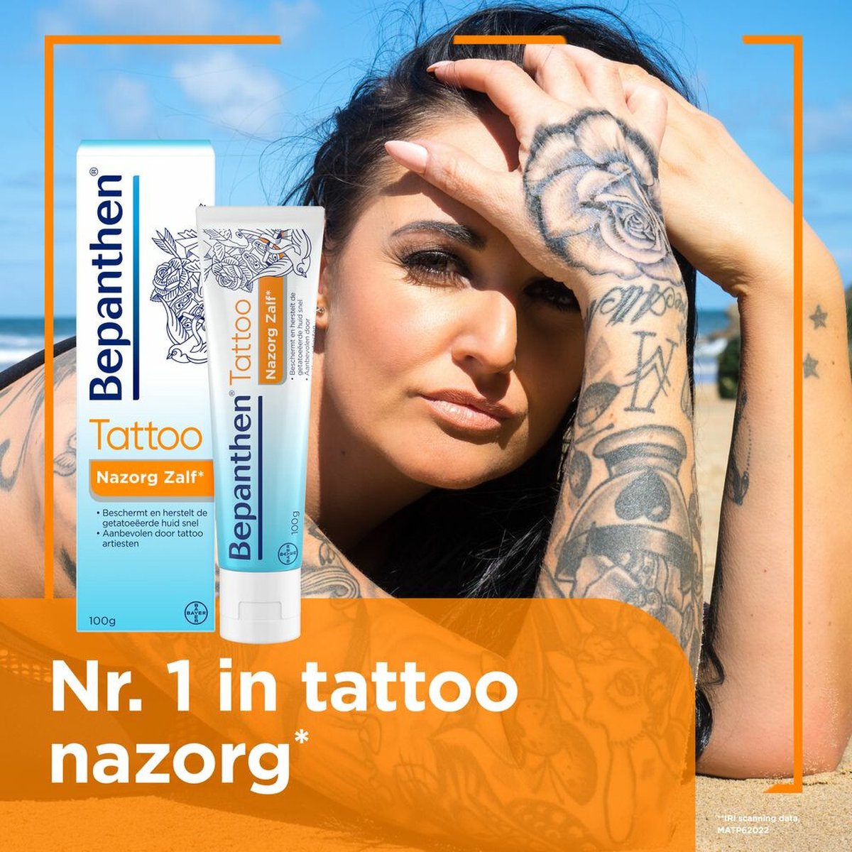 Bepanthen Tattoo Zalf - verantwoorde zorg en beschermt - getatoeeerde ...
