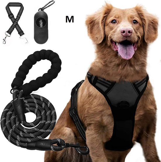 Somstyle Anti Trek Hondentuig M Met Hondenriem - Leiband - Y Tuig Hond - Hondenharnas... | bol.com