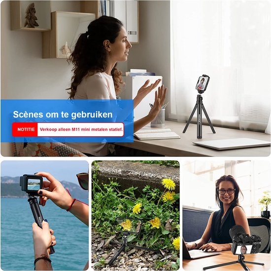 Neewer® - Mini-Statief van Metaal - Tafelstandaard - Compact Statief ...