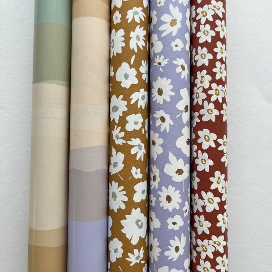 Cadeaupapier luxe en stevig inpakpapier mooie zachte lente kleuren 5 ...