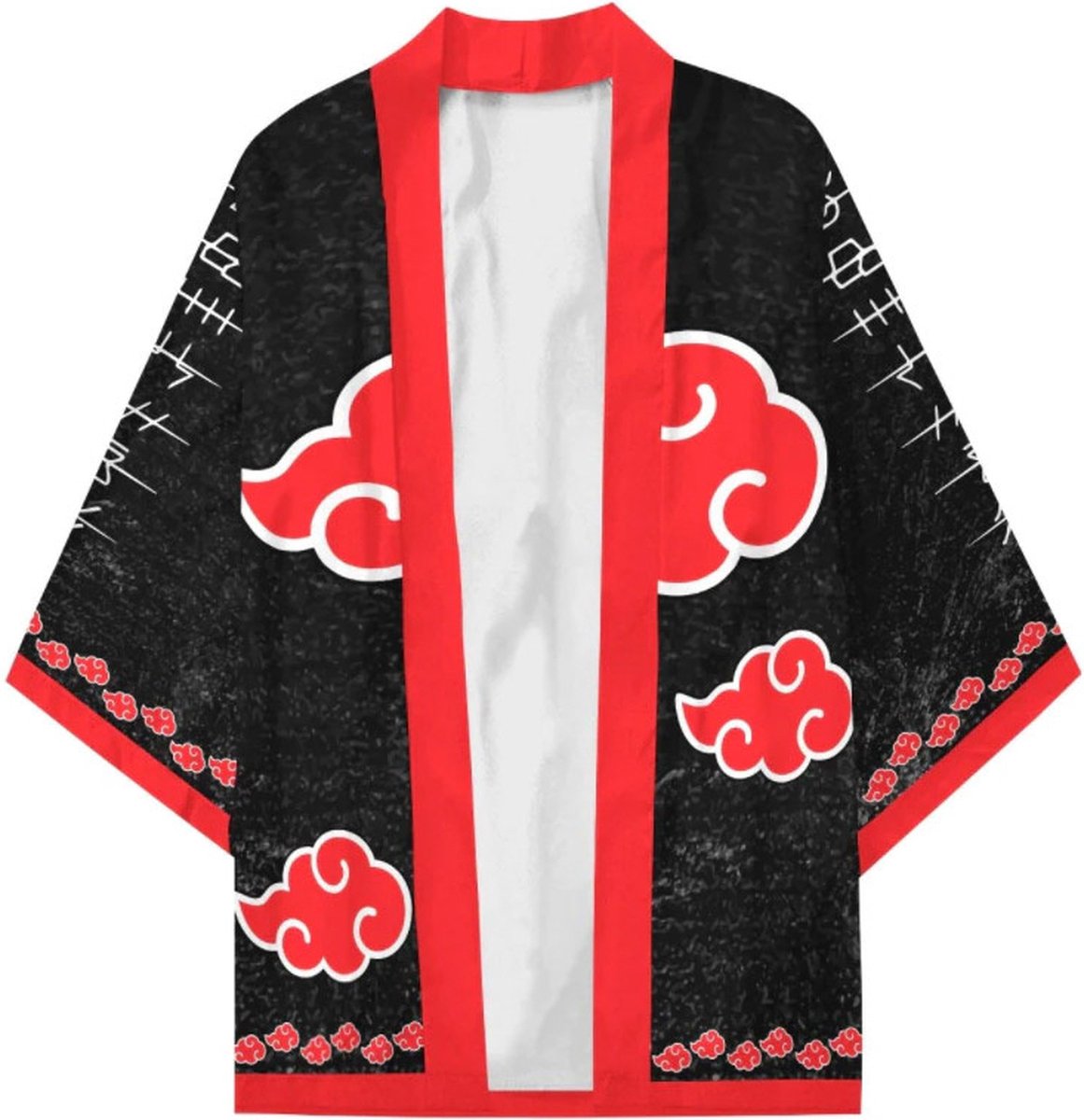Naruto Akatsuki Haori kimono Jacket - Red Cloud Logo , Cosplay, Cosplay ...
