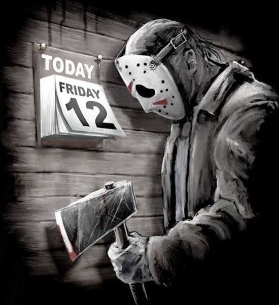Friday 13th - Jason Calendar Waiting Black T-Shirt M | bol