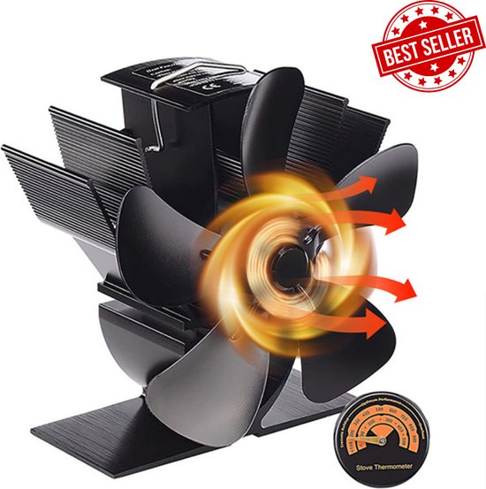 Houtkachel Ventilator – Kachelventilator Voor Houtkachel - Ecofan ...