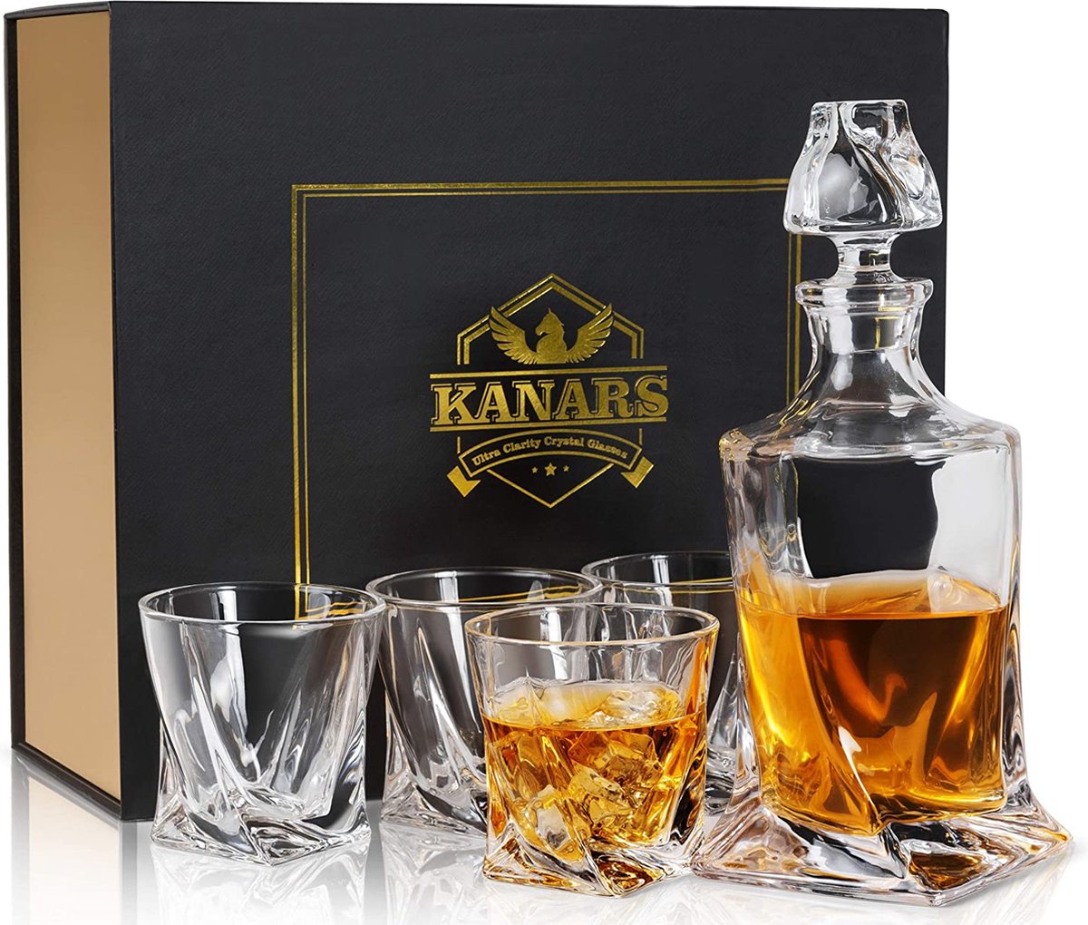 Whiskey Decanter Sets - Whisky Decanter & Glass Set | Crystal Decanter ...