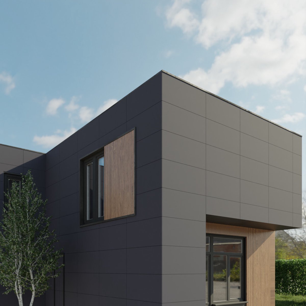 HPL plaat 6 mm dik - 60 x 30 cm - Structuur Antraciet | bol.com