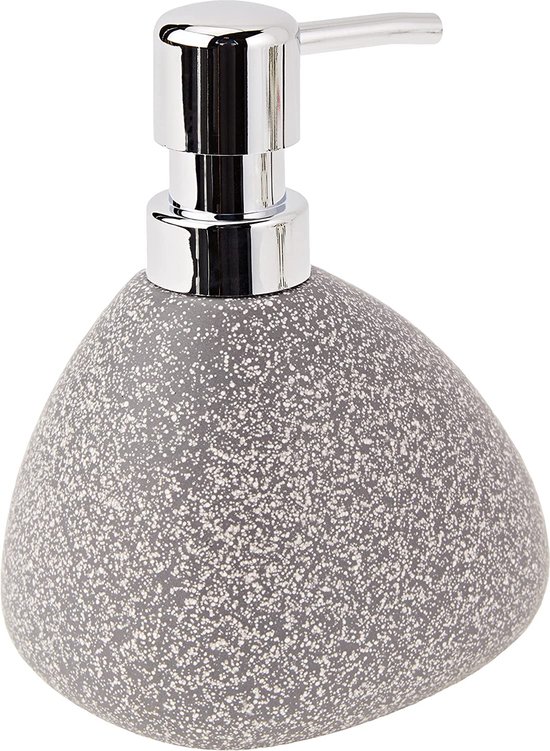 WENKO Zeepdoseerder Pion in natuurlijke steen-look, navulbare ...