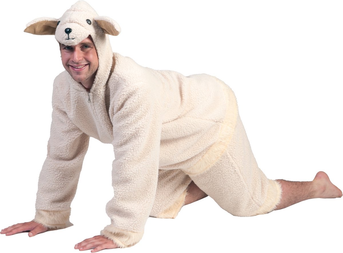 Pierros - Schaap & Lammetje & Geit Kostuum - Schaap - Man - Wit / Beige ...
