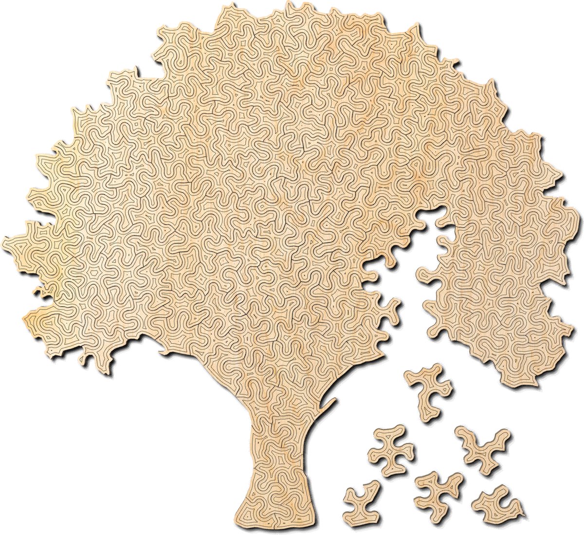 Eik houten puzzel | Uitdagende jigsaw puzzels uit Nederland ...