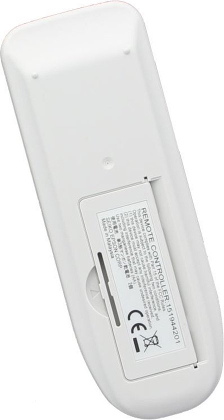 Afstandsbediening geschikt voor de EPSON H356B beamer, vervangt 1519442 ...