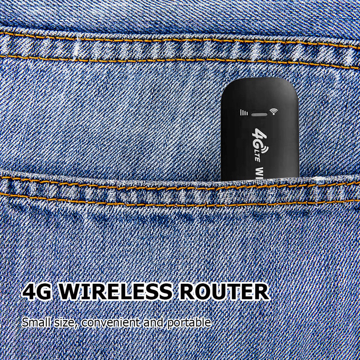 Router Wifi hotspot Dongle - 4G LTE - 150Mbps - Zwart | bol.com