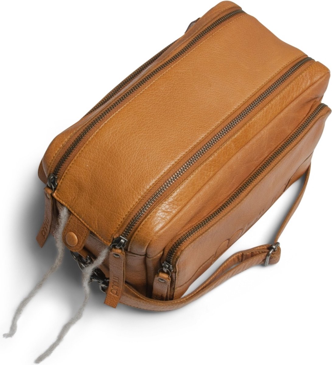 Lederen Crossbody bag Stavanger whisky - MUUD | bol