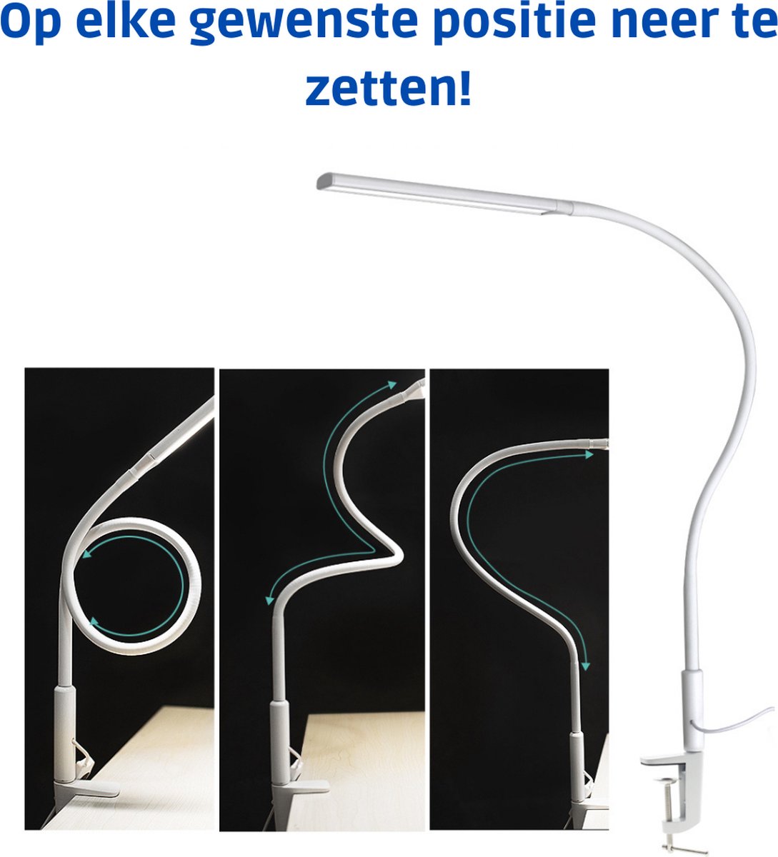 Bureaulamp Met Klem - Monitor Lamp - Bureaulamp LED Dimbaar ...
