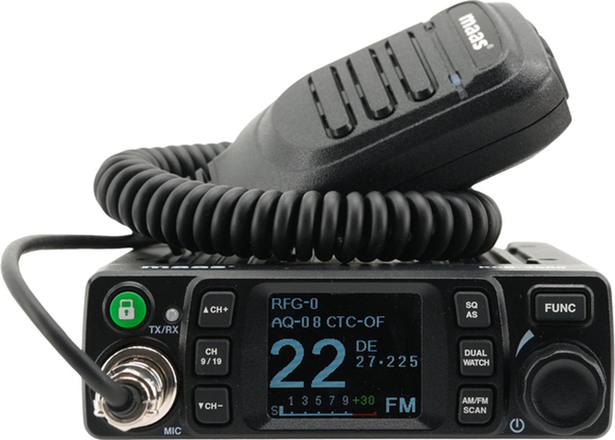 Maas KCB-4000 - AM/FM - CB radio - 12/24 Volt - 27 MHz - VOX | bol.com