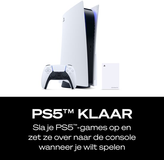 Seagate Game Drive PS5 - Externe harde schijf voor PS4 en PS5 - 2TB | bol