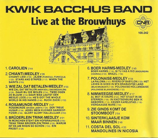 Live At The Brouwhuys, Kwik Bacchus Band | CD (album) | Muziek | bol