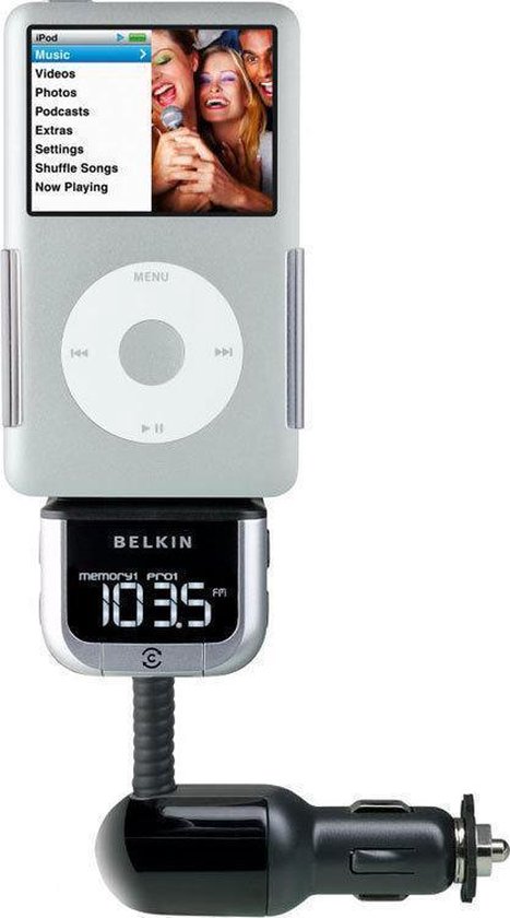 Belkin iPod TuneBase FM 2 All-In-One FM Transmitter | bol.com