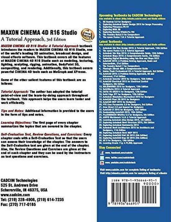 MAXON CINEMA 4D R16 Studio, Prof Sham Tickoo Purdue Univ ...