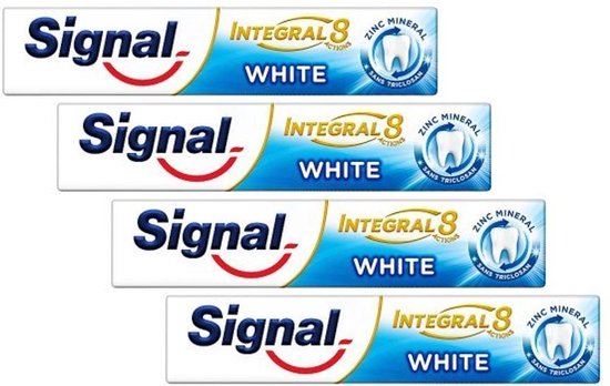 Signal Tandpasta Integral 8 White 4 x 75 ml | bol
