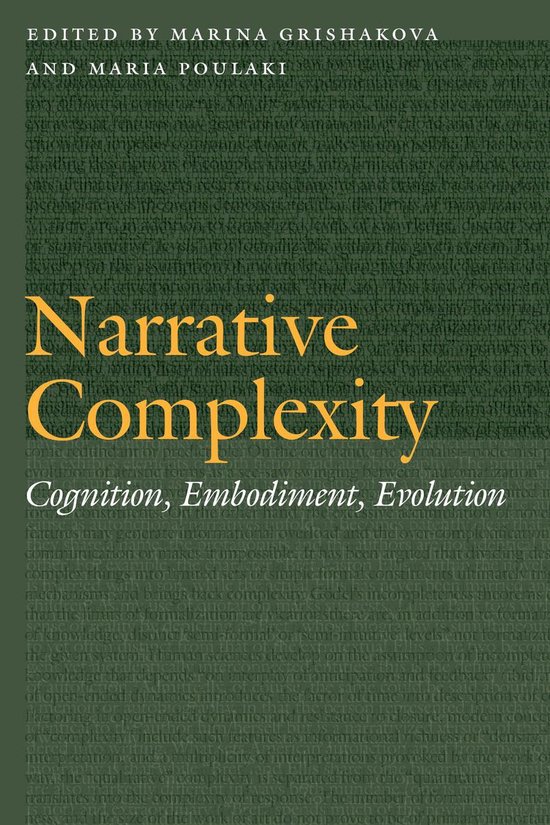 Frontiers of Narrative - Narrative Complexity (ebook) | 9781496214904 | Boeken | bol.com