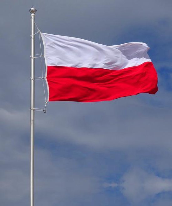 Poolse Vlag - 90x150cm | bol