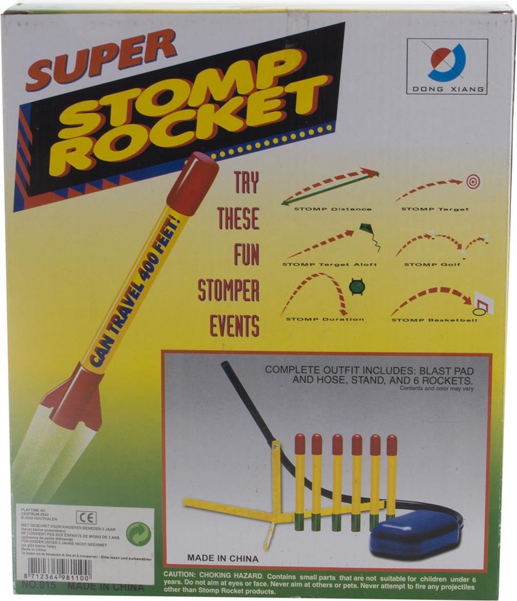 Stomp rocket - 3 air powered rockets | bol