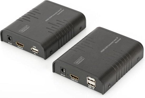 Digitus DS-55202 Extender (verlenging) HDMI, USB Via netwerkkabel RJ45 ...
