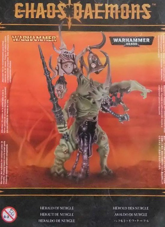 Age of Sigmar/Warhammer 40,000 Daemons of Nurgle: Poxbringer, Herald of ...