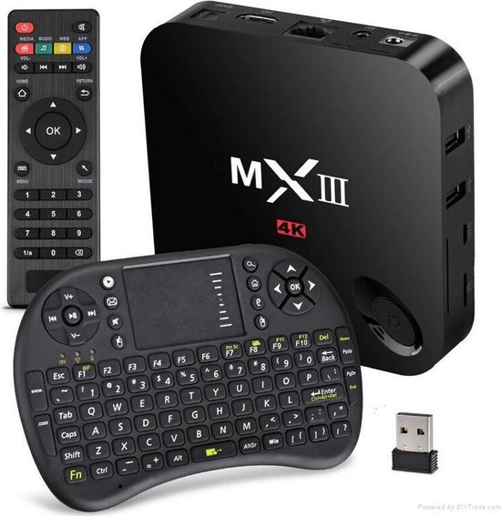 MX3 Android Tv Box 2GB snelle versie + Rii i8 Keyboard | bol