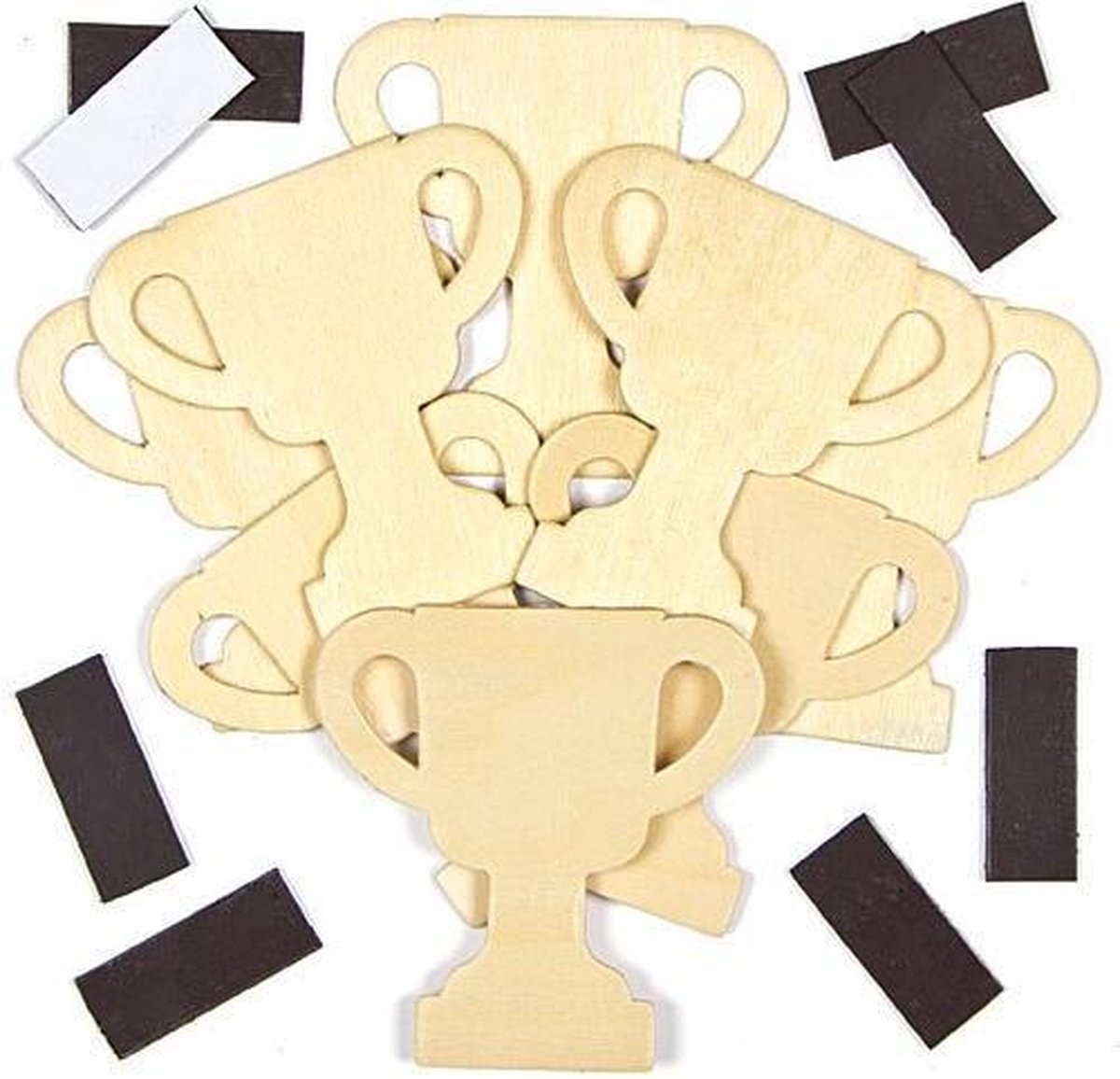 Maak ontwerp je eigen houten trofee magneten - creatieve knutselpakket ...