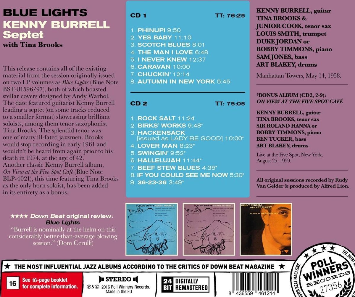 Burrell Kenny - Blue Lights, Kenny Burrell | CD (album) | Muziek | bol.com