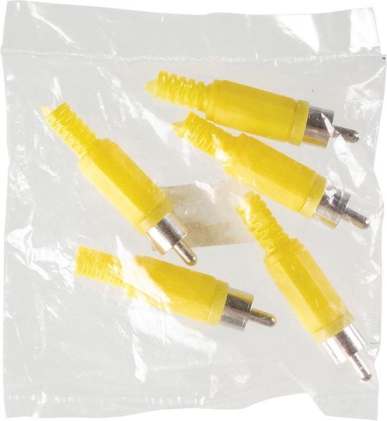 Valueline CC-006Y RCA (M) Geel kabel-connector | bol