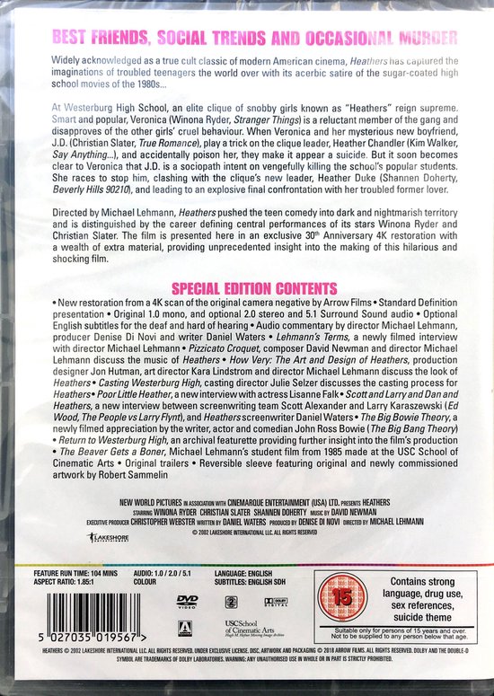 Heathers [DVD] (Dvd) | Dvd's | bol