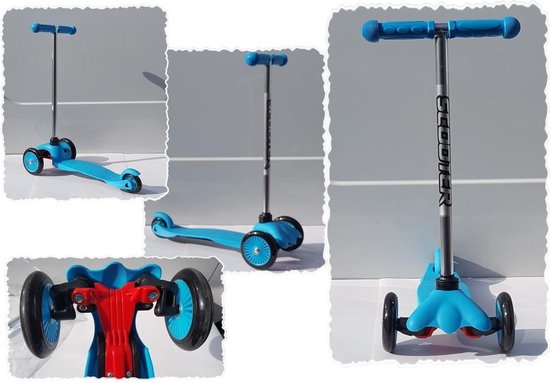 Kindser Step - Driewieler - 3-wieler - Scooter | Blauw | bol.com